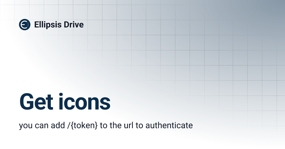 Get icons | Ellipsis Drive